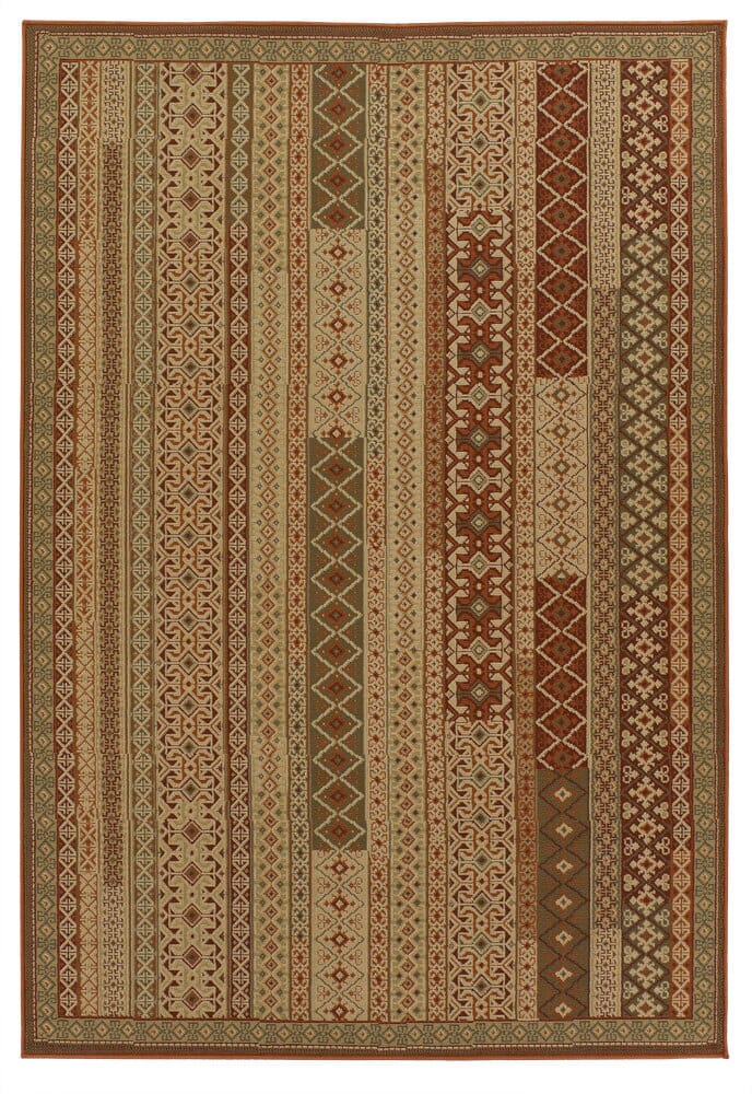 Chandra Ryan Rya22203 Orange / Brown / Beige / Green Rugs - Chandra ...