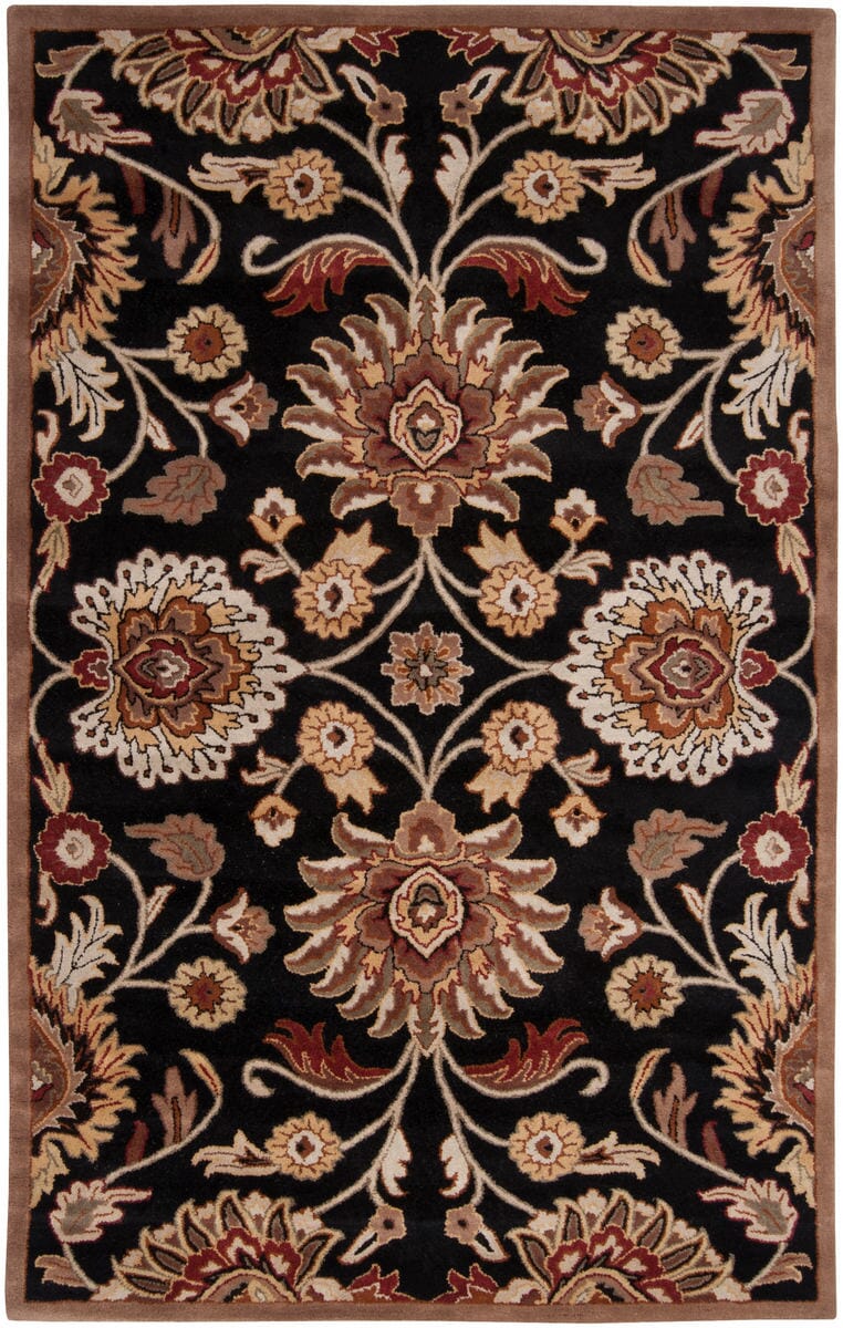 Livabliss Caesar cae-1053 Maroon / Red Clay / Jet Black Rugs ...