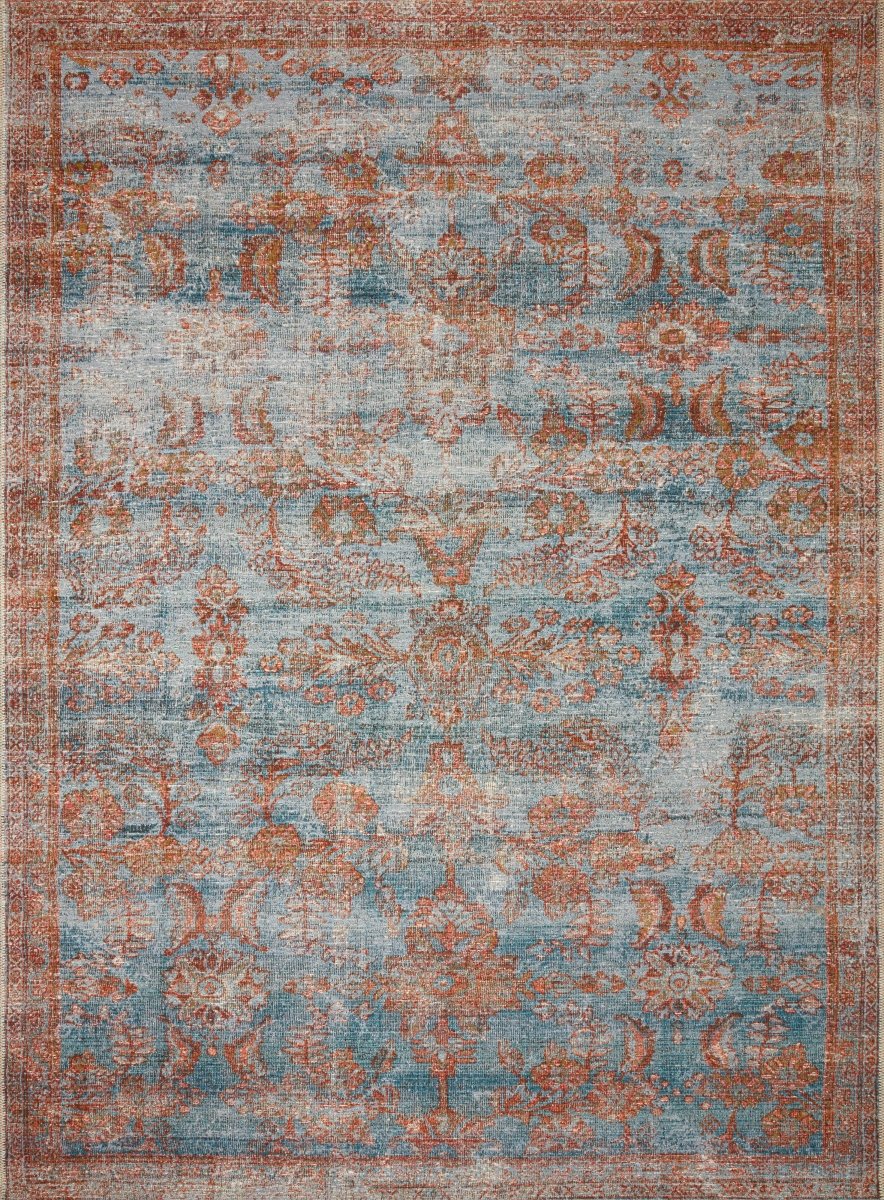 Loloi Sebastian Seb-07 Ocean/Spice Rugs - Loloi – BuyAreaRugs.com