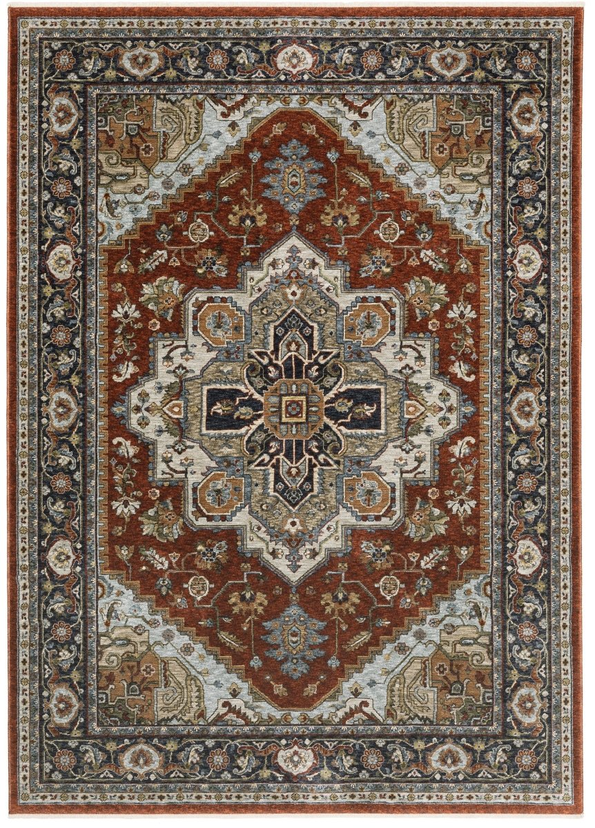 Oriental Weavers Sphinx Aberdeen 1144R Red/ Blue Rugs - Oriental ...