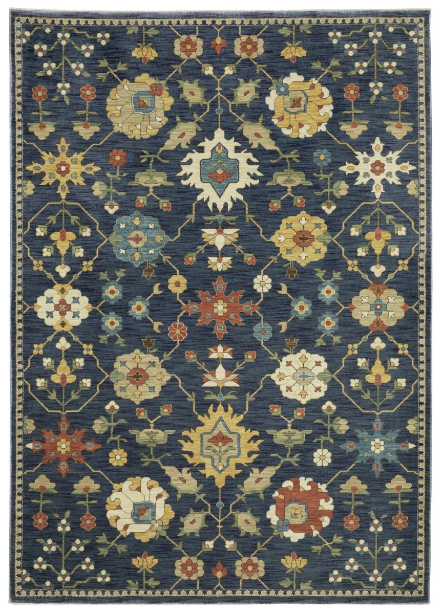 Oriental Weavers Sphinx Francesca Fr02L Blue/ Multi Rug - Oriental ...