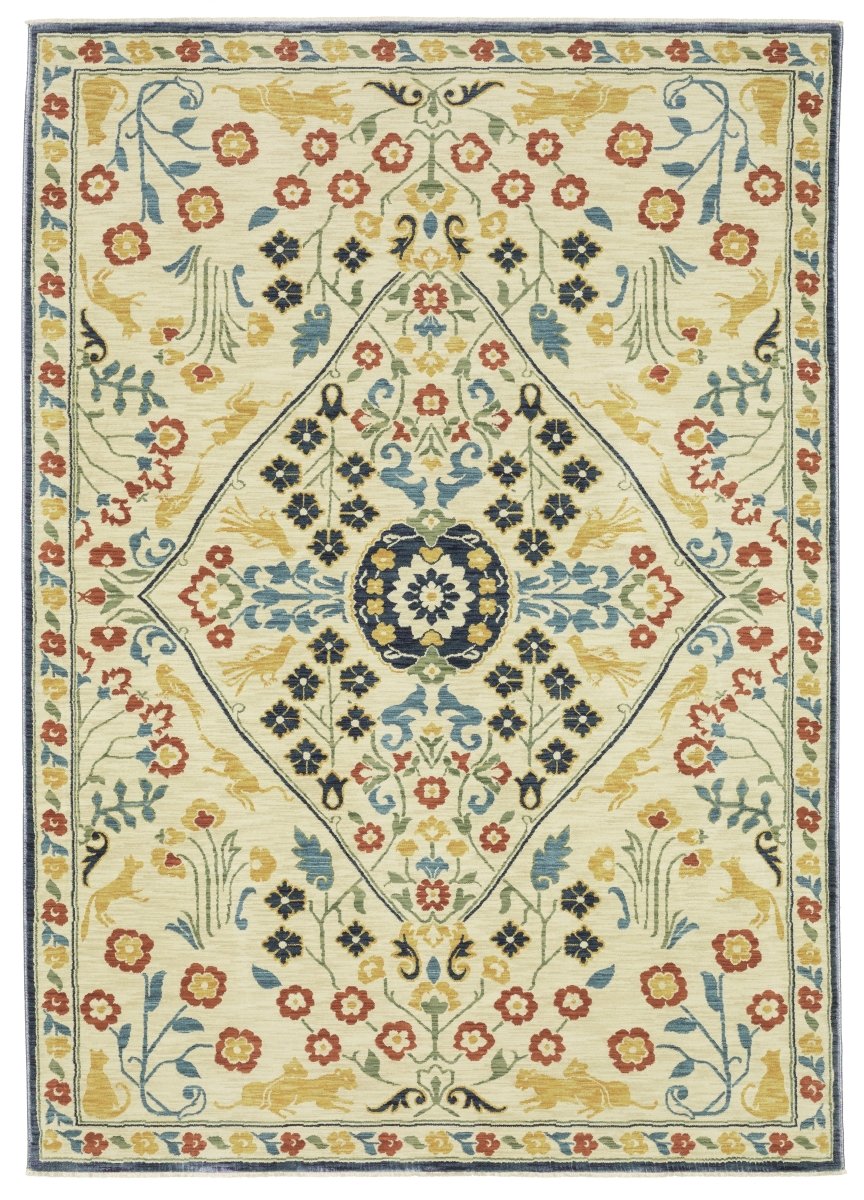 Oriental Weavers Sphinx Francesca Fr06B Ivory/ Multi Rug - Oriental ...