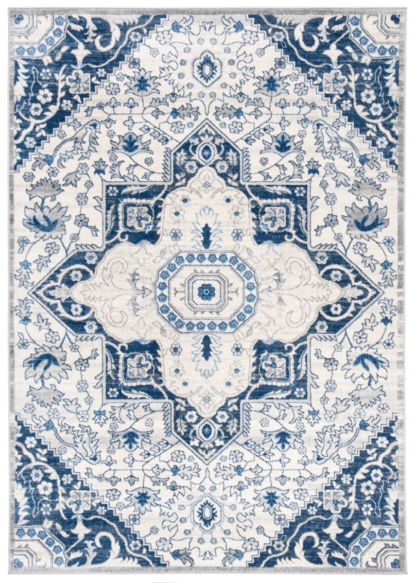 Safavieh Brentwood Bnt816D Cream/Blue Rugs - Safavieh – BuyAreaRugs.com