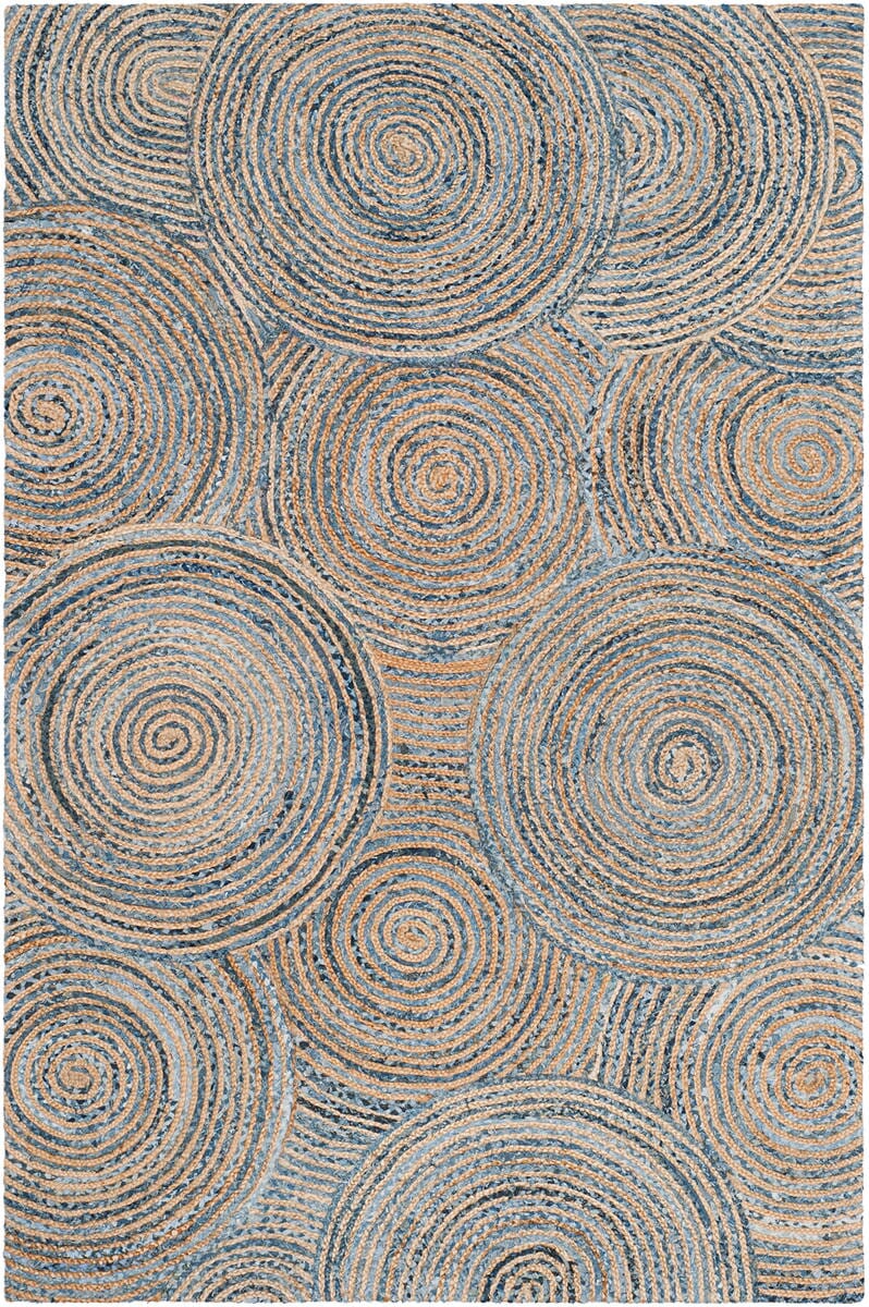 Safavieh Cape Cod Cap603A Natural / Denim Rugs - Safavieh – BuyAreaRugs.com
